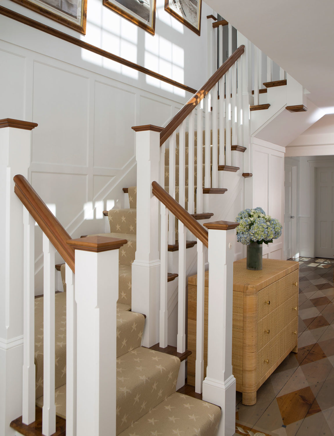 Stairs designed by Chip Webster Architecture based on Nantucket MA