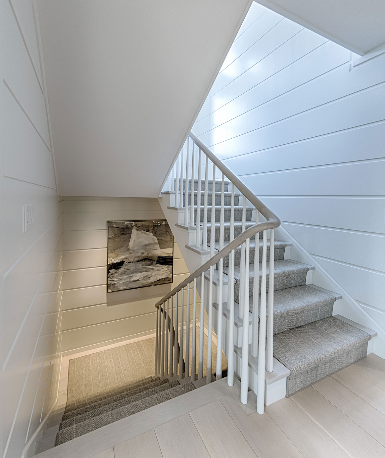 Stairs designed by Chip Webster Architecture based on Nantucket MA