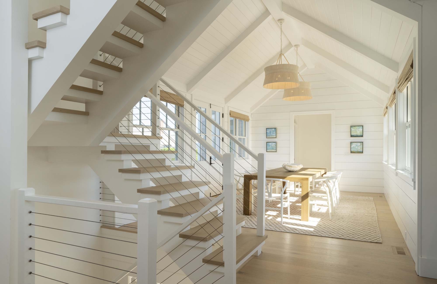 Stairs designed by Chip Webster Architecture based on Nantucket MA